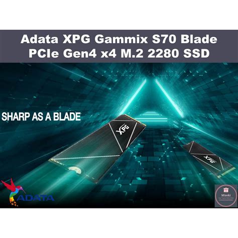 Adata Xpg Gammix S Blade Pcie Gen X M Ssd Shopee Malaysia