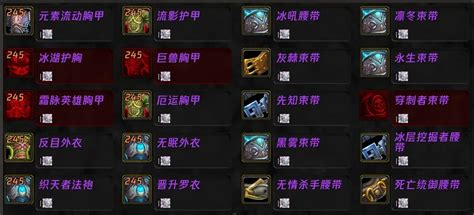 魔兽世界wlk怀旧服新直升坚守纹章可换245装备清单大揭秘 看个号游戏交易平台