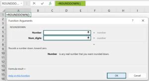 ROUNDDOWN Excel Function Formula Examples How To Use