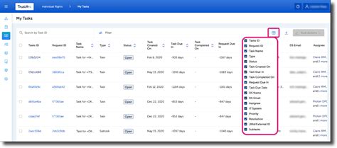Configuring Columns Trustarc Help Center