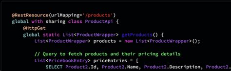 exposing salesforce products as an api endpoint using apex part 1