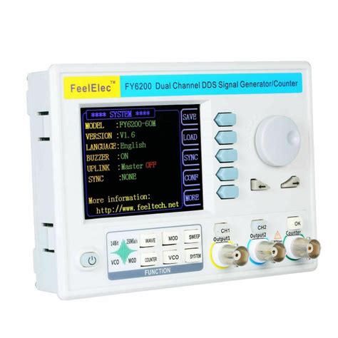 Dual Channel DDS Function Signal Generator Frequency Counter W 3 2 LCD FY6200 30M 30MHz Free