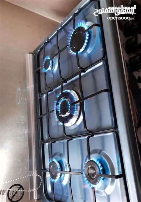 فرن سامكس 5 عيون فل سيفتي شواية وشعله ولمبه ستانلس ستيل كفالة لمدة