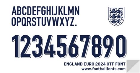 England Euro 2024 Font OTF Vector Football Fonts