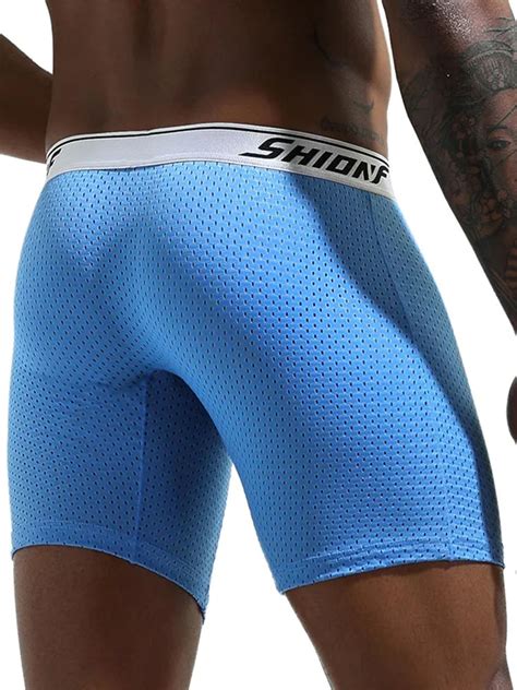 2 Pack Mens Mesh Separate Pouch Boxers Briefs Mr Saker