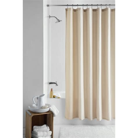 Mainstays Waffle Weave Fabric Shower Curtain Solid Ivory 70 X 72 Walmart Business Supplies