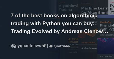 7 Of The Best Books On Algorithmic Trading With Python You Can Buy
