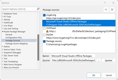 NuGet Offline Support