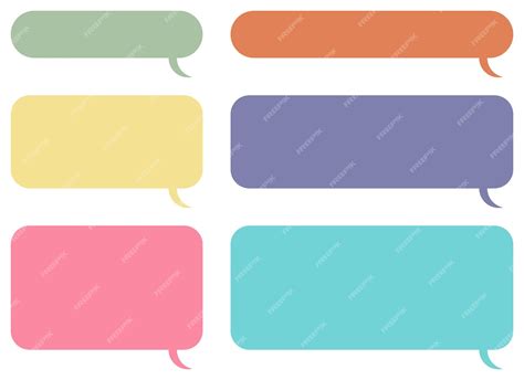 Premium Vector | Speech bubble set vector illustration isolated on white