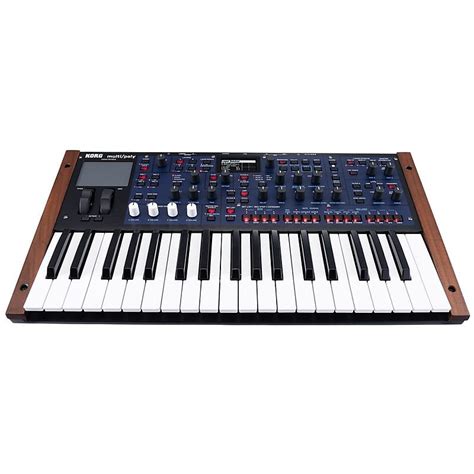 korg multi poly 37 key analog modeling synthesizer reverb