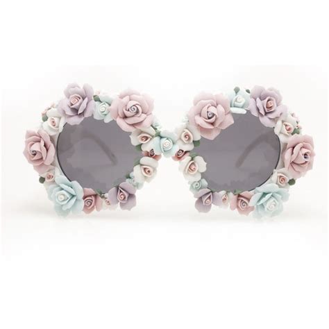 Cass Multiple Colors Black Flower Sunglasses Celebrity