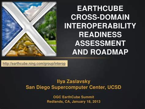 ppt earthcube cross domain interoperability readiness assessment and