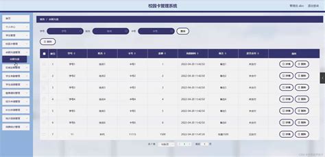 Java校园卡管理系统毕设源码mysqllw Csdn博客
