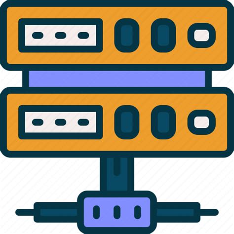 Server Network Database Data Center Hosting Icon Download On