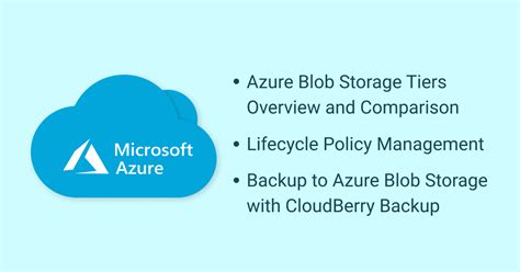 azure blob storage tiers overview and comparison