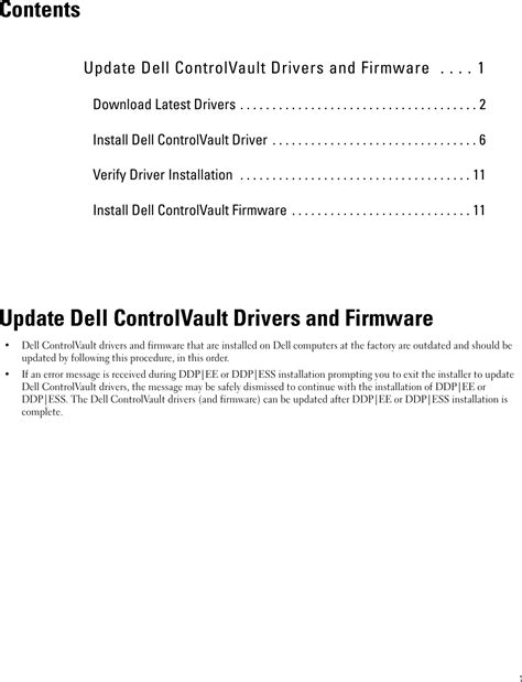 Dell Data Protection Security Tools Update Controlvault Drivers And