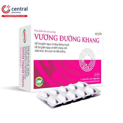 ChÍnh HÃng Vương Đường Khang Hộp 20v Giảm Biến Chứng Tiểu đường