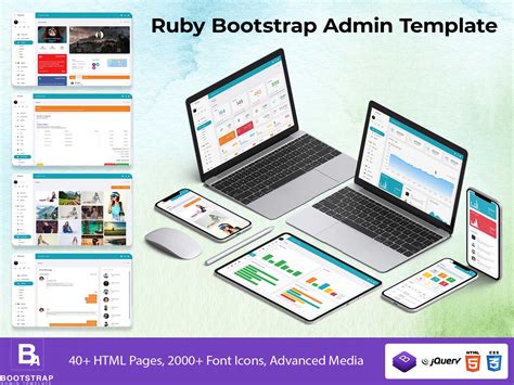 Ruby Bootstrap 5 Dashboard Admin Templates Ui Framework
