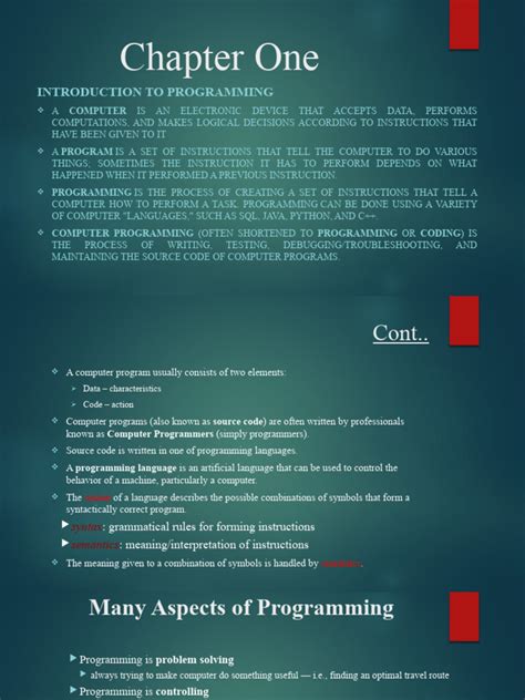 Ch 1 Pdf Computer Programming Programming Language