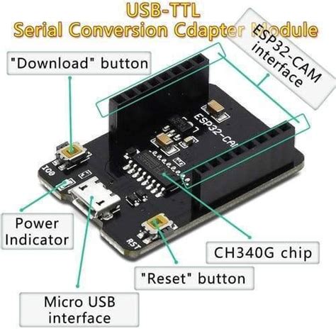 Esp32 Cam Mb Micro Usb Programmer Ch340g Usb To Serial Port Board In Pakistan Digilog Pk