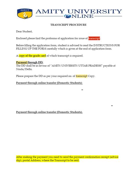 Transcriptprocedure 1 2 Pdf Payments