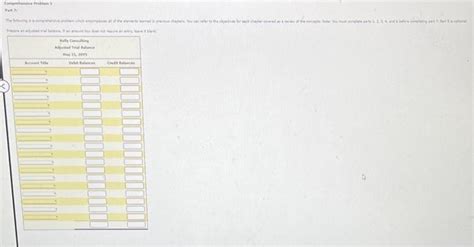 Comprehensive Problem 1 Part 7 The Following Is A