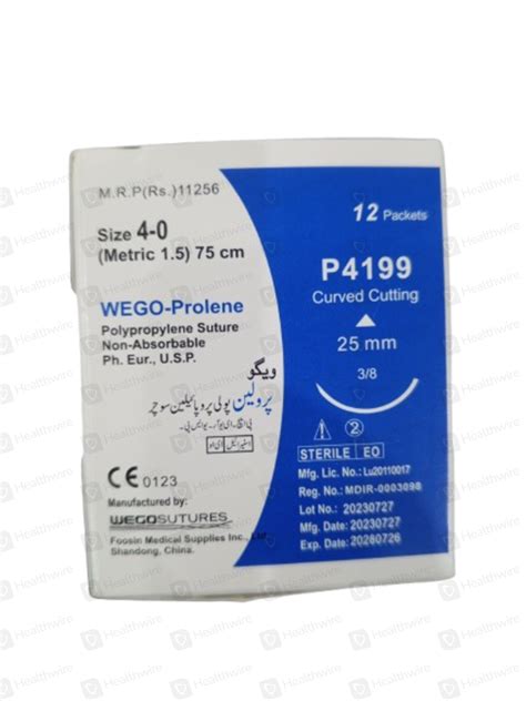Wego Prolene Size 4 12s Packets Price In Pakistan Uses Dosage Side Effects