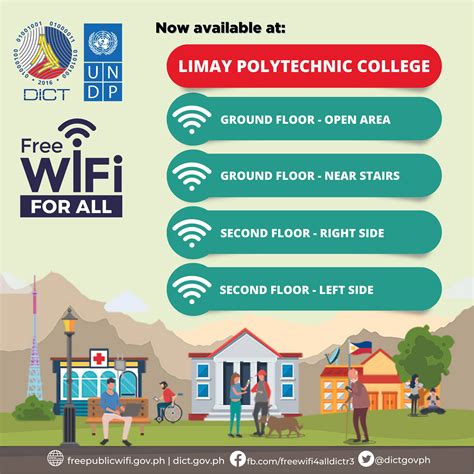 free wi fi for all access points are now active at limay polytechnic