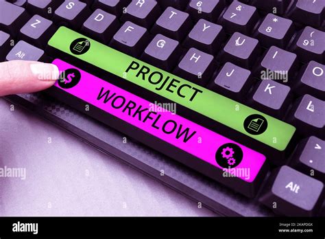 text showing inspiration project workflow word written on evaluate