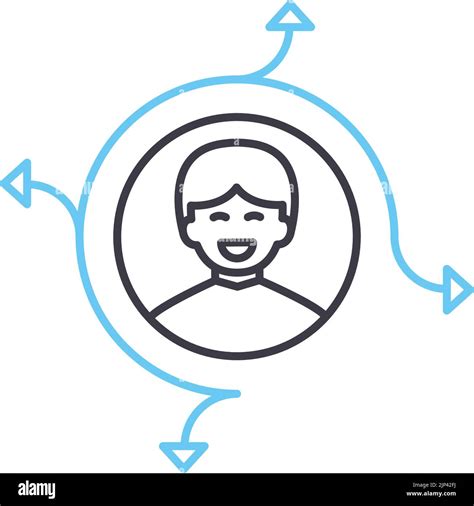 Agile Values Line Icon Outline Symbol Vector Illustration Concept