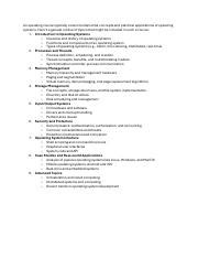 Fundamental Operating Systems Course Essentials Course Hero