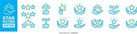 Star Rating Review Stars Hand Vector Stock Vector Royalty Free 2198460927 Shutterstock