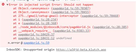 allow opting out of should not happen in non gmail websites error