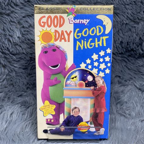 Barney Good Day Good Night Classic Collection Vhs Tape 1997 Rare