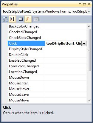Build ToolBars Using ToolStrip Control In C