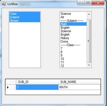 ListBox Events In C Net MindStick