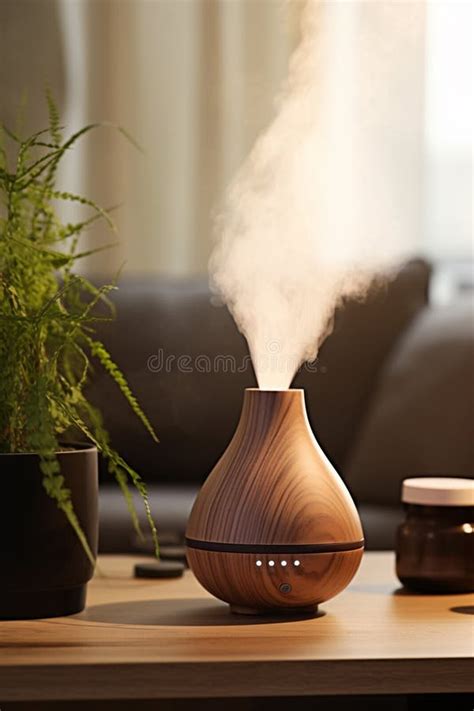 Electric Aroma Diffuser In The Room Generative Ai Stock Illustration Illustration Of