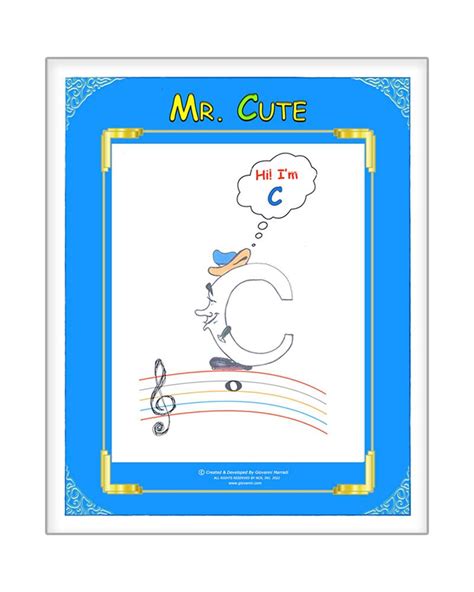 Mr Cute Autographed Personal Dedication Cartoon Giovanni