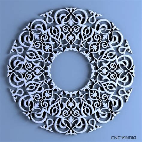 3ddecc 1102 3d Circular Round Design Model For Cnc Download Cnc India