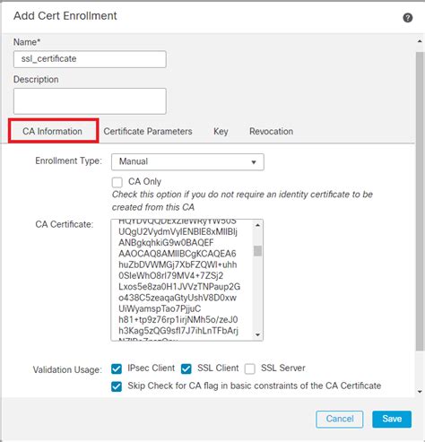 Configure Secure Client Certificate Authentication On FTD Managed By FMC Cisco