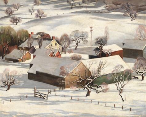 Georgina Klitgaard Luthers Farm 1929 Oil On Linen Overall 32 1 4