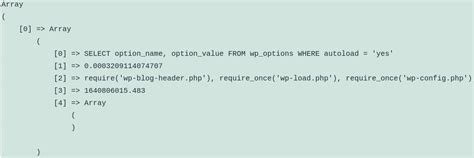 Save Database Queries For Analysis In Wordpress Wpxss