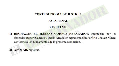 Sala Penal Rechaza Hábeas Corpus Reparador Para Indígena Acusado Por