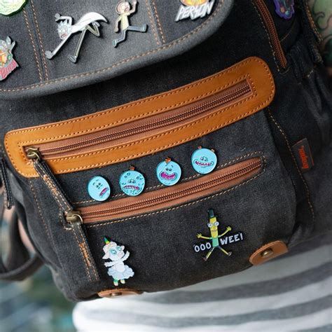 Rick And Morty Collectors Enamel Pins Meeseeks 4 Pack Rick And