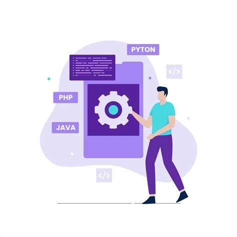 Flat Design Backend Of Developer Concept Vector Art At Vecteezy