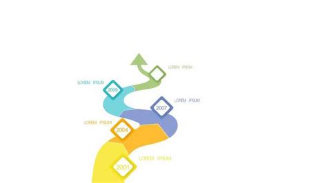 Dynamic Flowchart With Colorful Arrows For Multi Directional Representation PowerPoint
