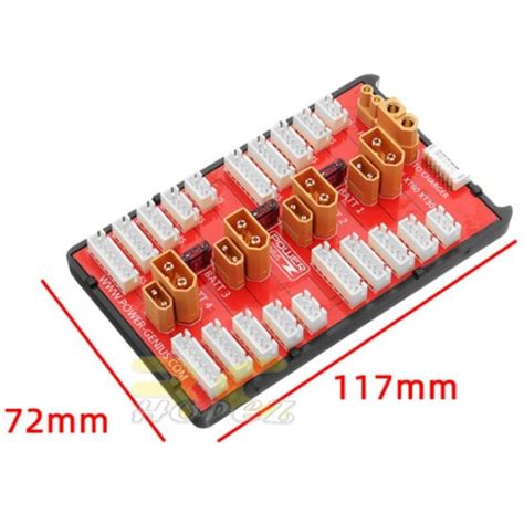 In PG Parallel Charging Board XT XT Plug Supports Packs S Lipo Battery WEM A Dean