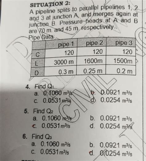 Solved Situation 2 A Pipeline Splits To Parallel Pipelines 1 2 And 3