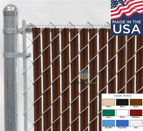 Chain Link Fence Slats Brown