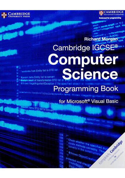 Cambridge Igcse® Computer Science Programming Book For Microsoft® Visual Basic